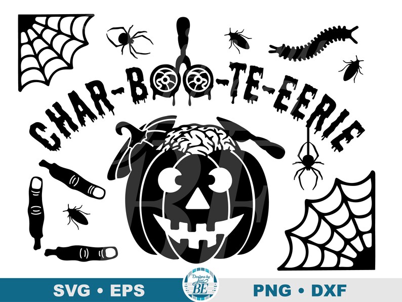 Char-boo-te-eerie Board SVG • Halloween Charcuterie Cut File (digital ...