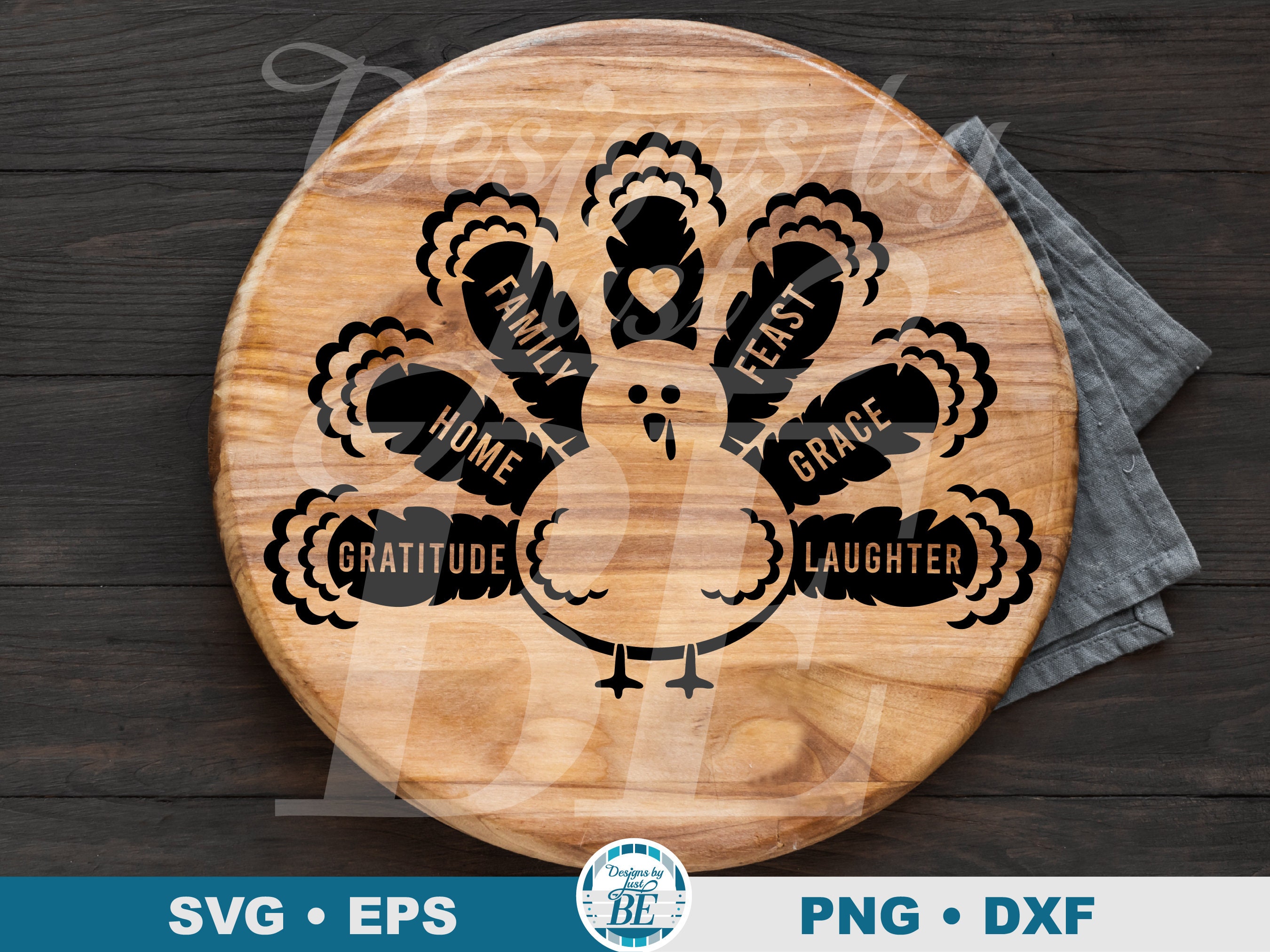 Thanksgiving Cutting Board SVG • Turkey SVG • Thanksgiving Day SVG ...