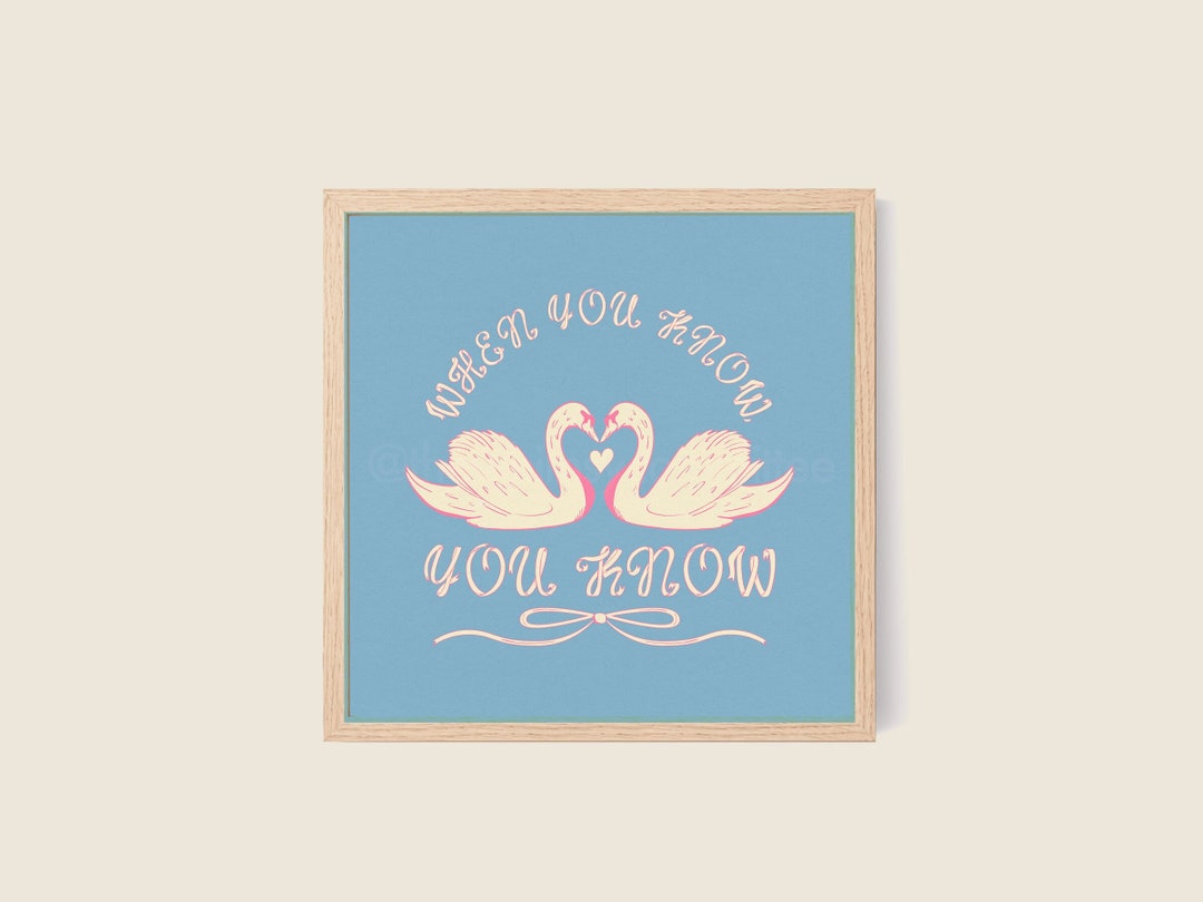 When You Know You Know Art Print, Home Decor, Illustrated Art Print - Etsy