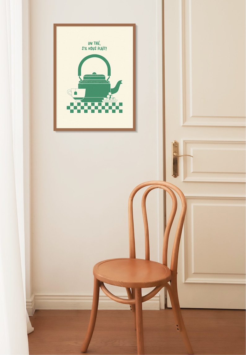 Tea Art Print, Illustrated Cafe Art, Kitchen Decor, Wall Decor - Etsy