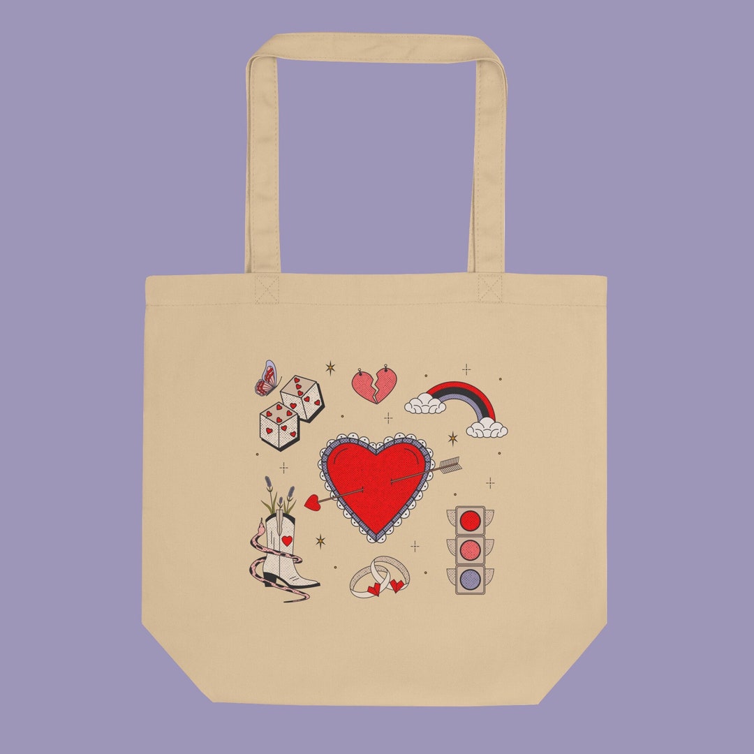 Lover Tattoo Flash Tote Bag, Canvas Tote Bag - Etsy