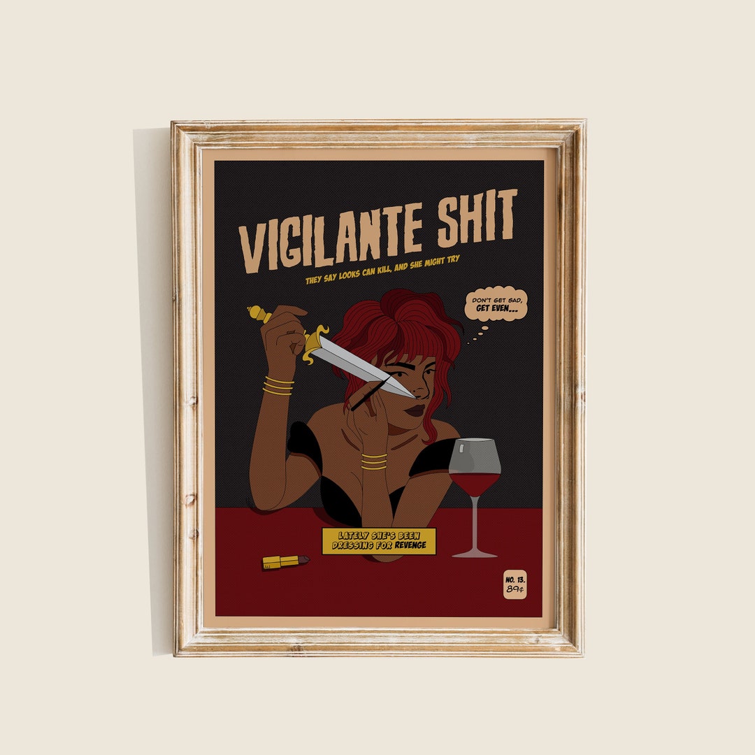 Vigilante Art Print, Home Decor, Room Decor - Etsy