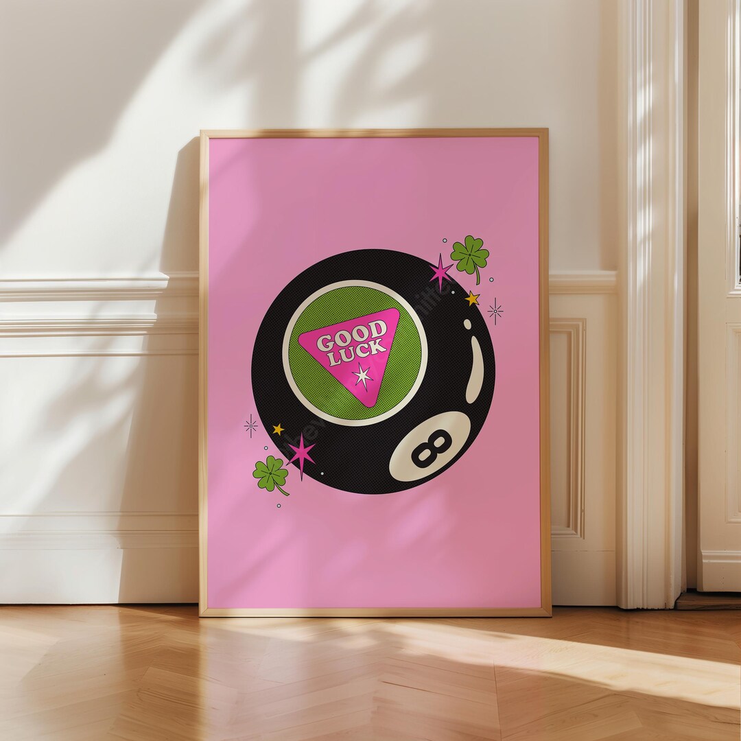 Good Luck Digital Art Print, Illustrated Home Decor, Trendy Wall Art ...