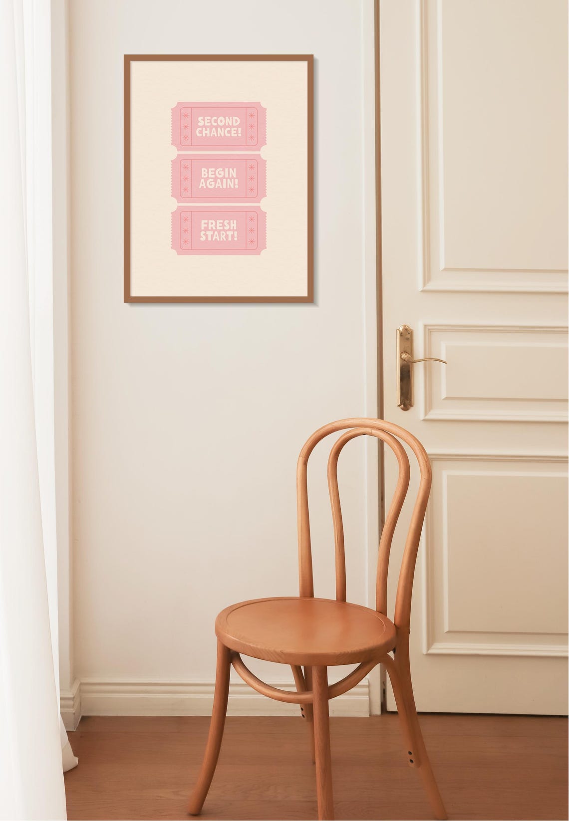 Second Chance Ticket Art Print, Ticket Stub Wall Art, Illustrated ...