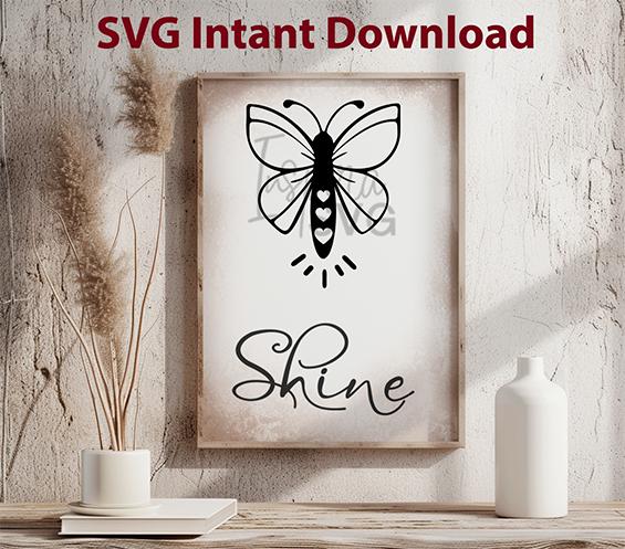 Cute Firefly SVG Cut File, Firefly Clip Art, Fire Flies SVG, Fire Fly ...
