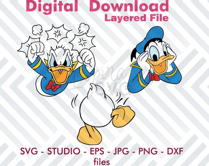 Angry Donald Duck Svg, Donald Duck Svg, Donald Duck Svg Bundle, Donald ...
