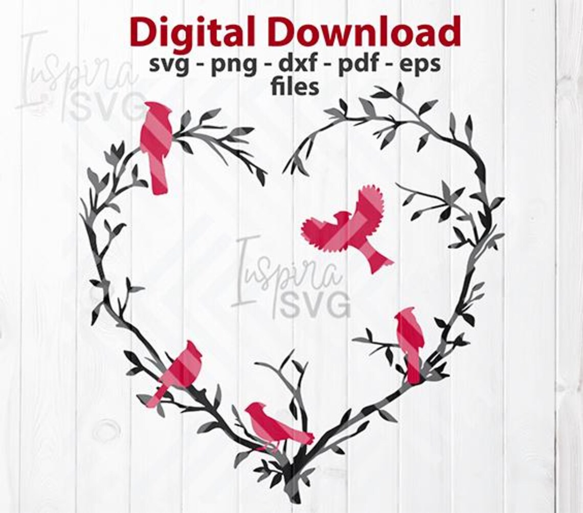 Cardinal SVG, Flying Cardinal Svg, Valentines Cardinal Files, Cardinal ...