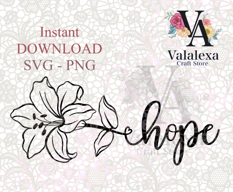Lily Faith Hope Love Family SVG Bundle (digital Download) - Etsy