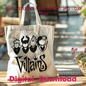 Villains Cut File SVG: Halloween Cricut & Silhouette (digital Download ...