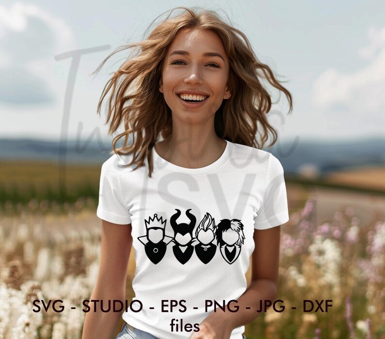 Villains Inspired Cut File Svg, Villan, Halloween Villains Svg ...