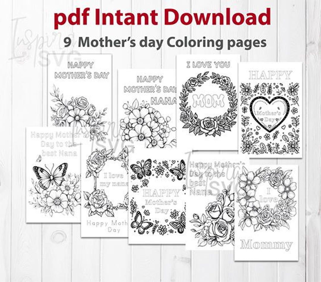 Nana Mothers Day Coloring, Coloring Pages, Mother's Day Coloring Pages ...