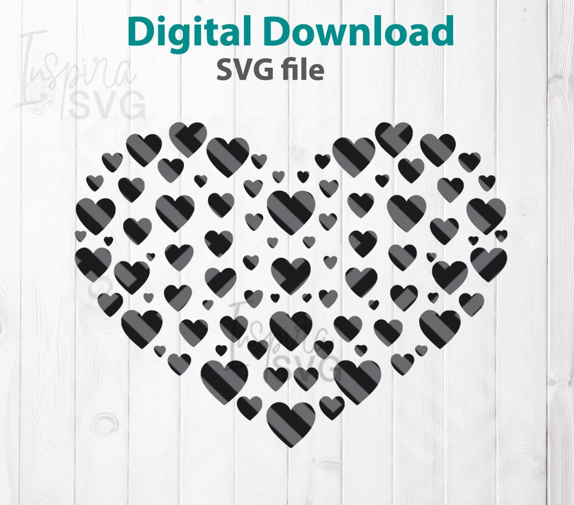 Heart Svg, Hearts in Heart Svg, Heart Shape Svg, Fancy Hearts Svg ...