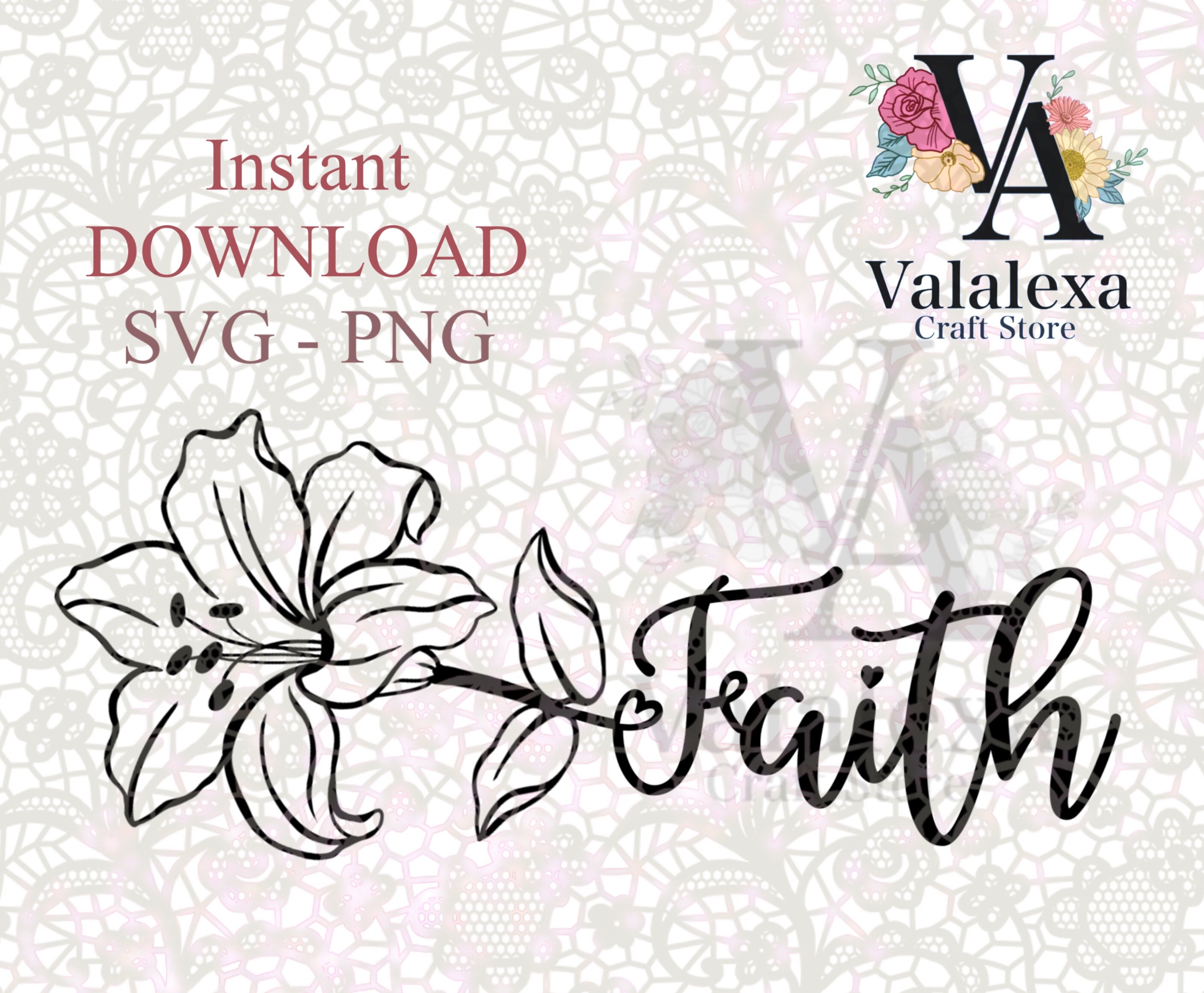 Lily Faith Hope Love Family SVG Bundle (digital Download) - Etsy