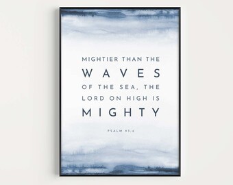 Psalm 93 4 Digital Download - Etsy