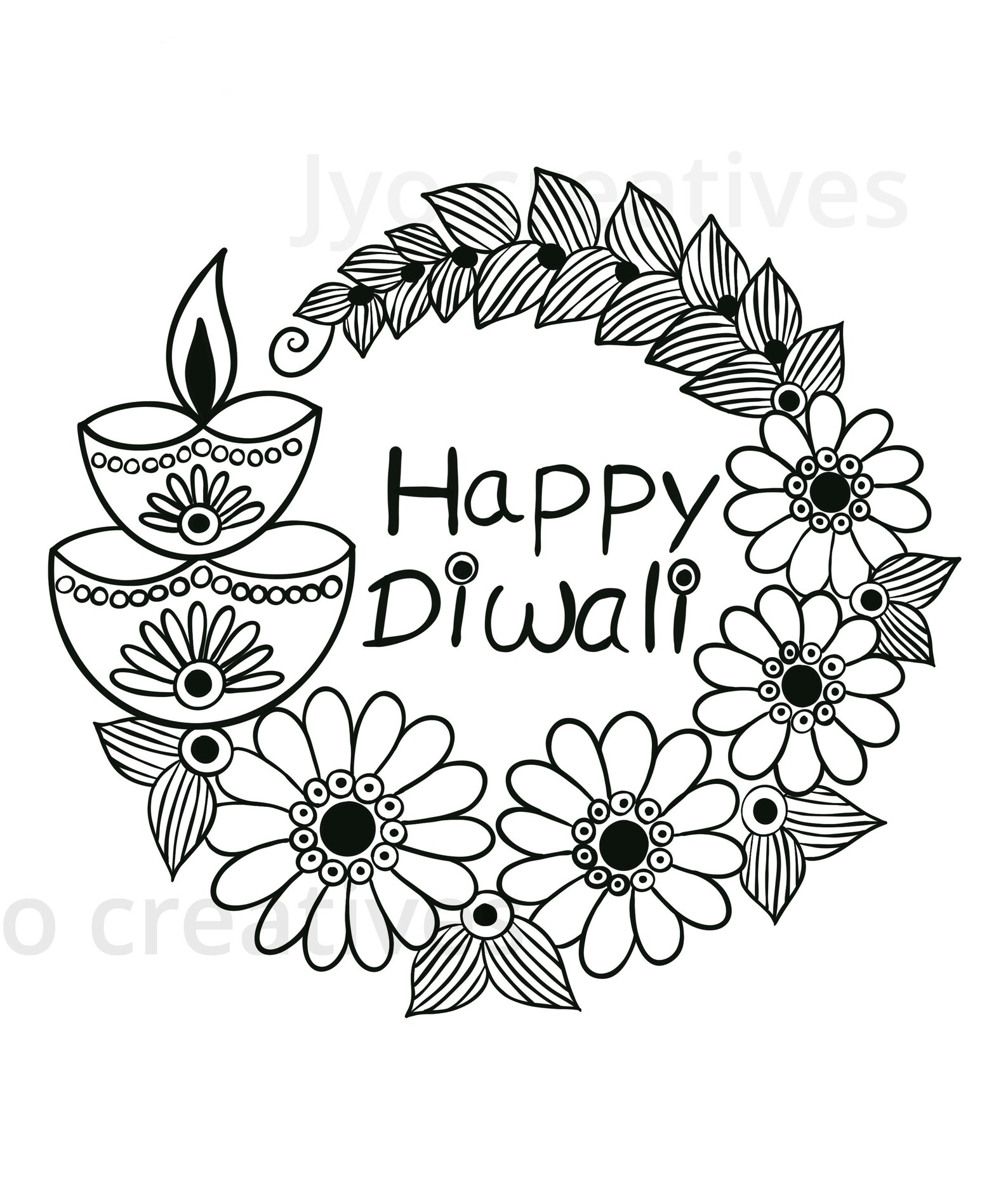 Diwali SVG, Happy Diwali, SVG Cutting File, Digital Download, Circut ...