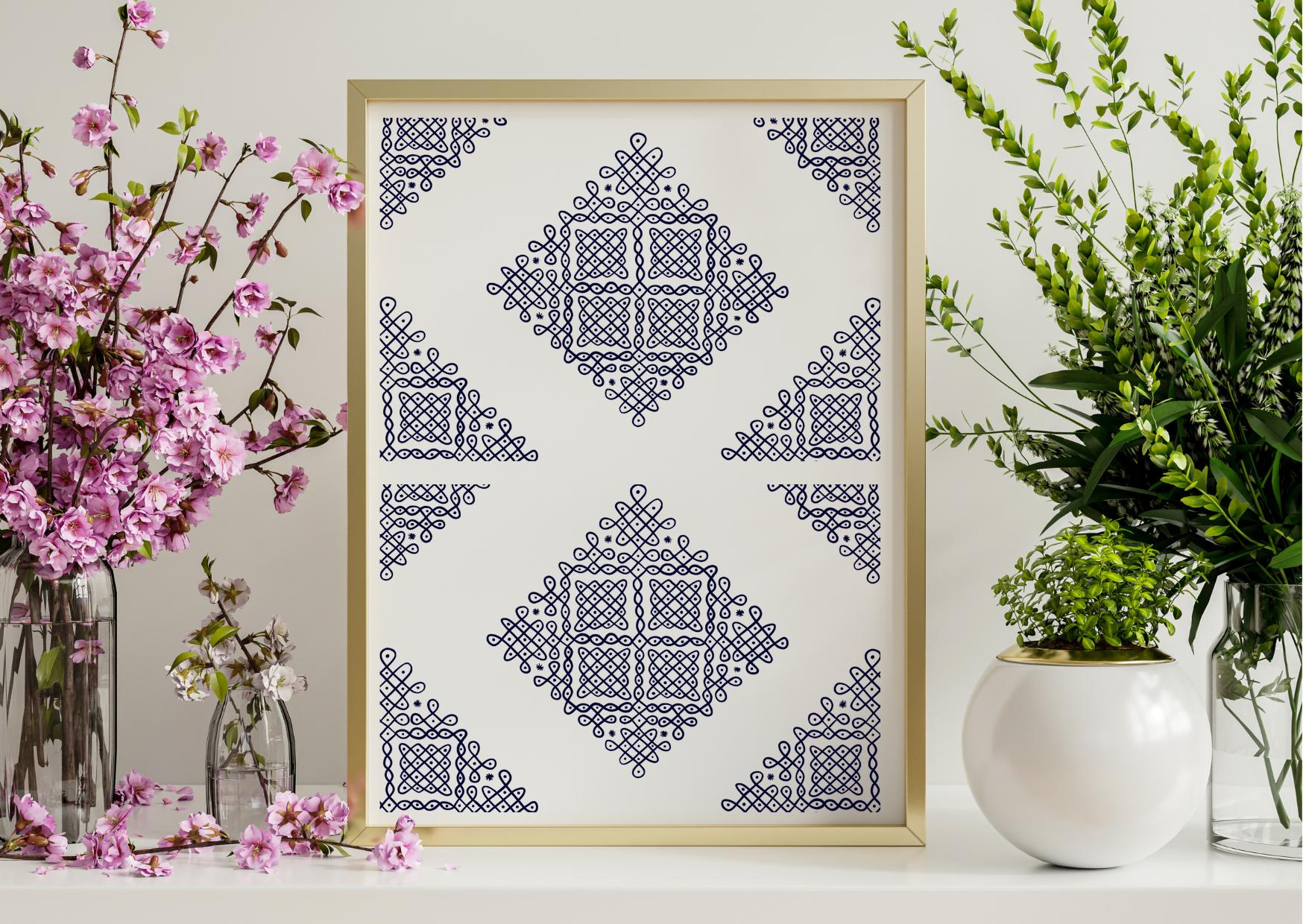 Kolam Set of 10 DIGITAL DOWNLAD // Pooja Room Decor // Housewarming ...