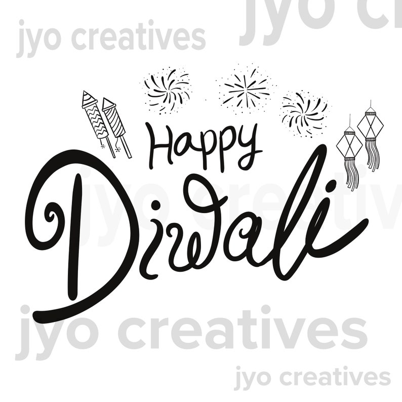 Diwali SVG, Happy Diwali, SVG Cutting File, Digital Download, Circut ...