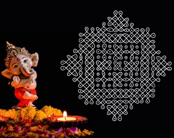 Kolam Ratham Design DIGITAL DOWNLAD // Pooja Room Decor // Housewarming ...