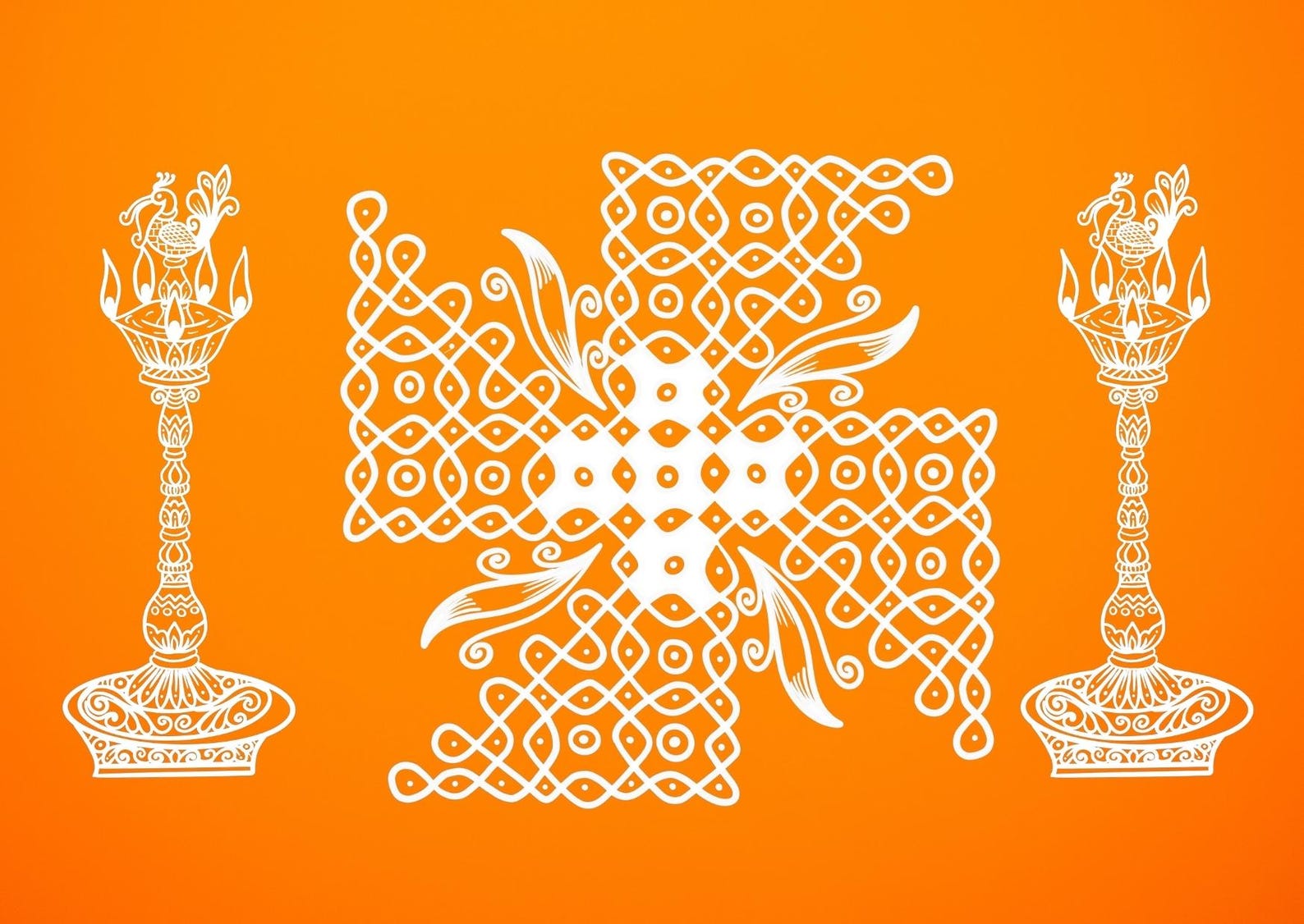 Kolam Set of 4 DIGITAL DOWNLAD // Pooja Room Decor // Housewarming ...