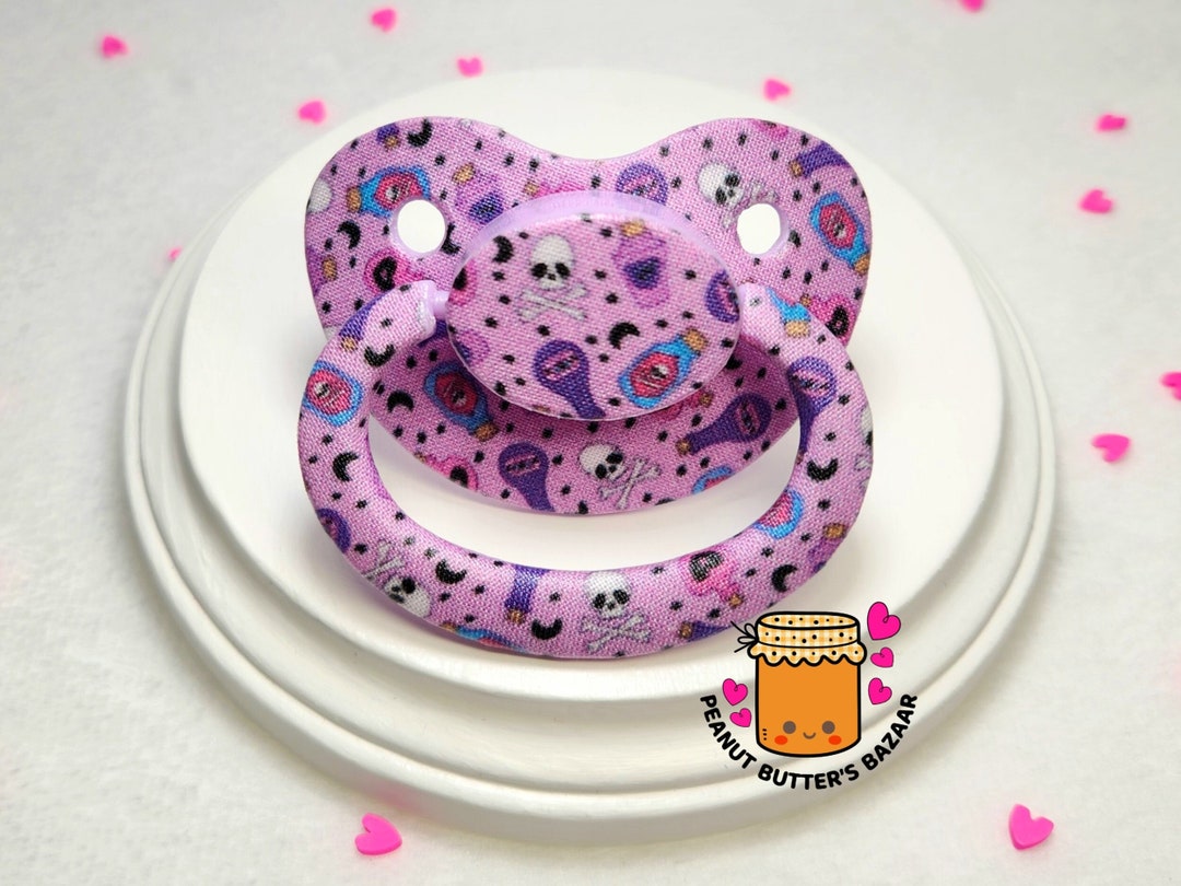 Poison & Potions Waterproof Fabric Decorated Adult Pacifier for Adult ...