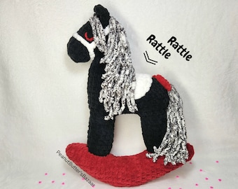 Baby Rocking Horse Rattle Large Crochet Plush Toy ADULT Size for Adult ...