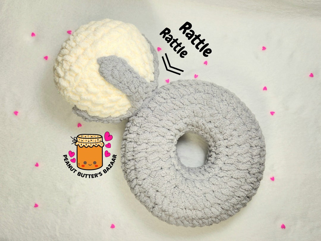 Diamond Ring silver Rattle Large Crochet Plush Toy ADULT Size for Adult ...