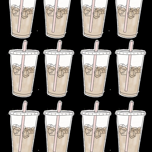 Iced Coffee Sticker - Etsy