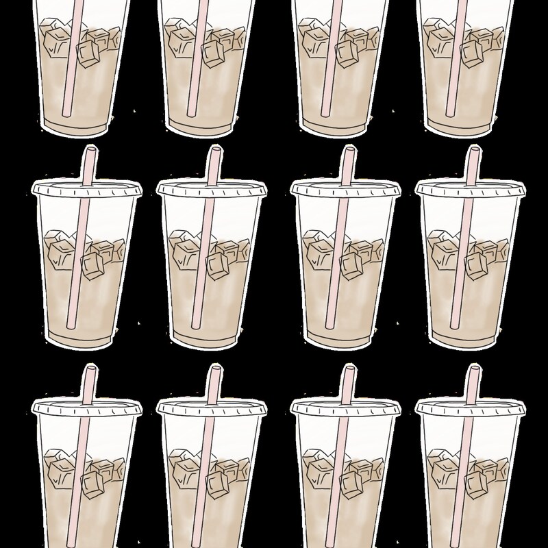Iced Coffee Sticker - Etsy