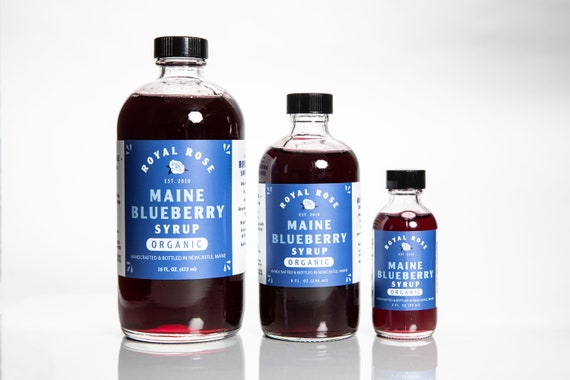 Blueberry Organic Simple Syrup | Etsy