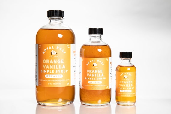 Orange Vanilla Organic Simple Syrup - Etsy
