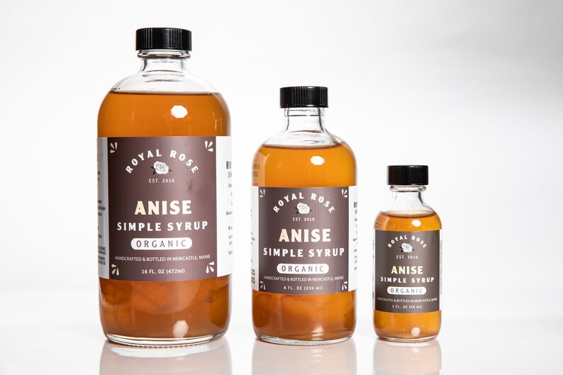 Anise Organic Simple Syrup - Etsy