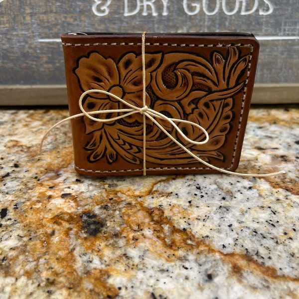 Hand Tooled Wallet - Etsy