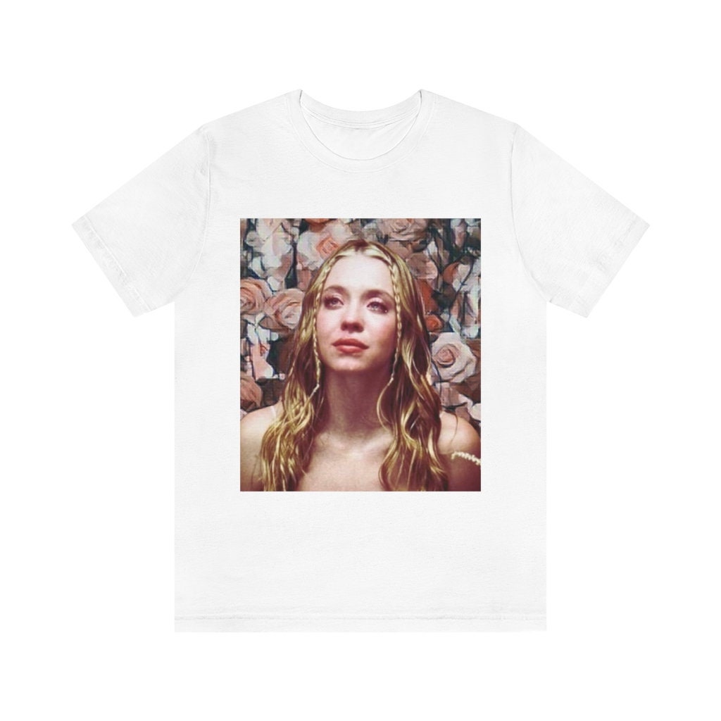 Euphoria Merch| Cassie Howard Crying With Flowers T Shirt
