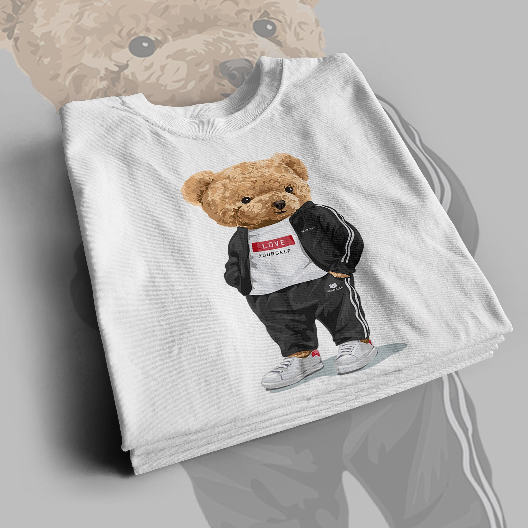Love Yourself Teddy Bear PNG Design Digital File - Etsy