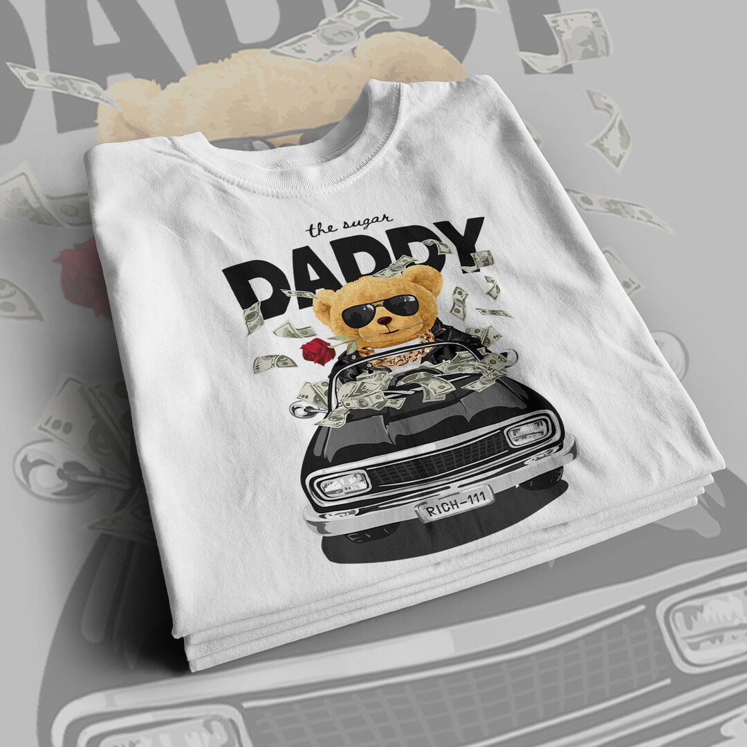 Sugar Daddy Teddy Bear PNG Design Digital File - Etsy