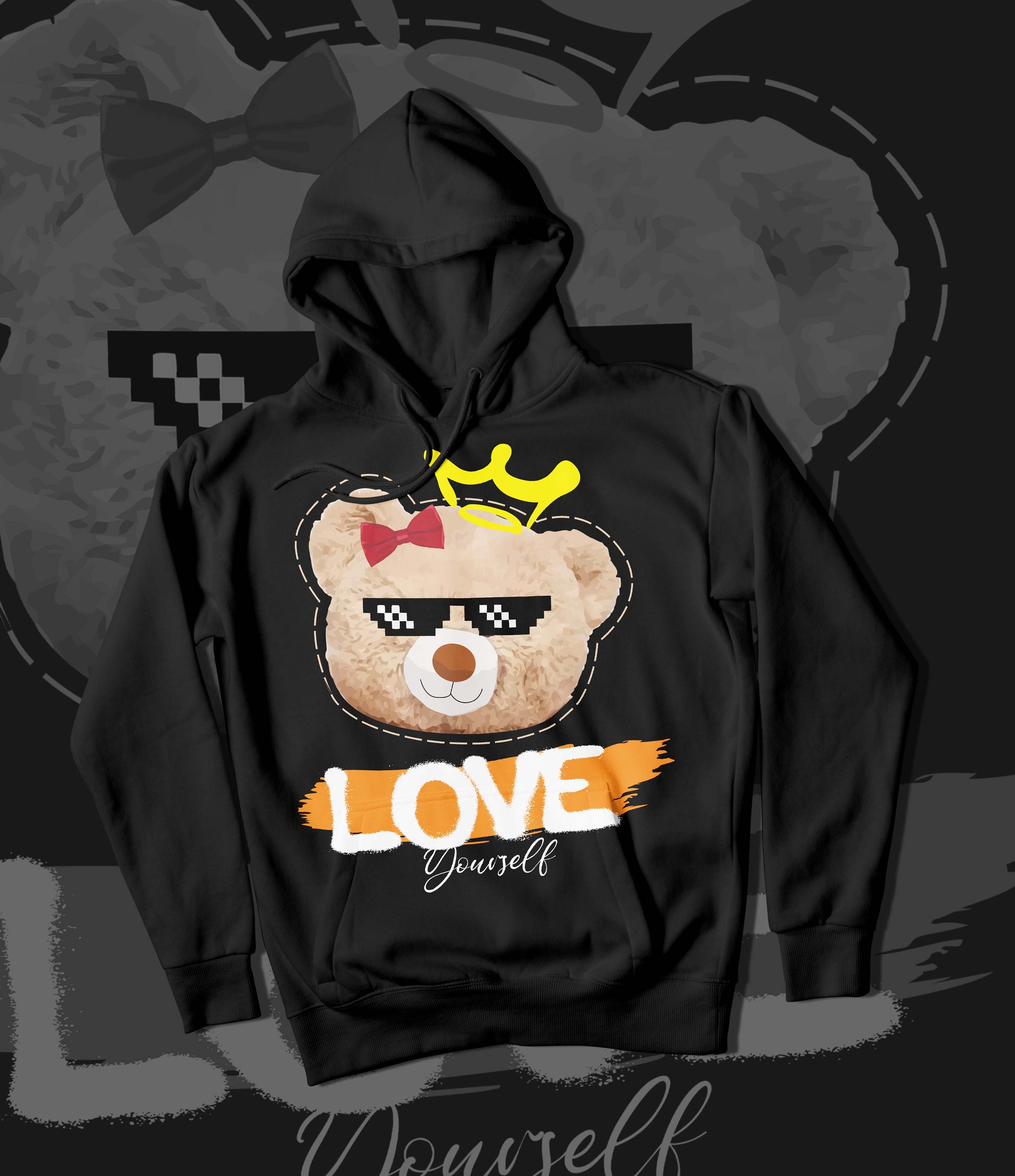 Love Yourself Teddy Bear PNG Design Digital File - Etsy