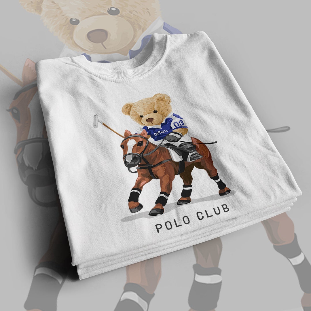 Polo Club Teddy Bear PNG Design Digital File - Etsy