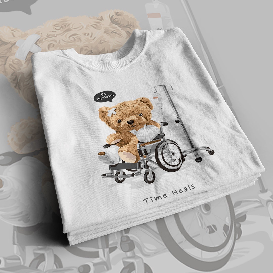Be Patient Time Heals Teddy Bear PNG Design Digital File - Etsy