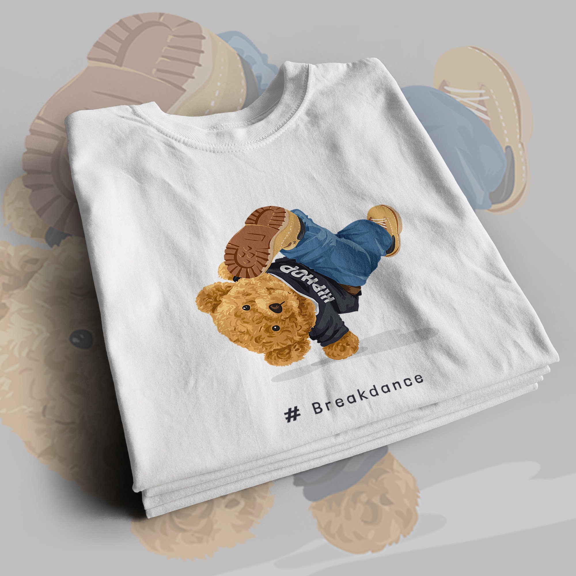 Break Dance Teddy Bear PNG Design Digital File - Etsy