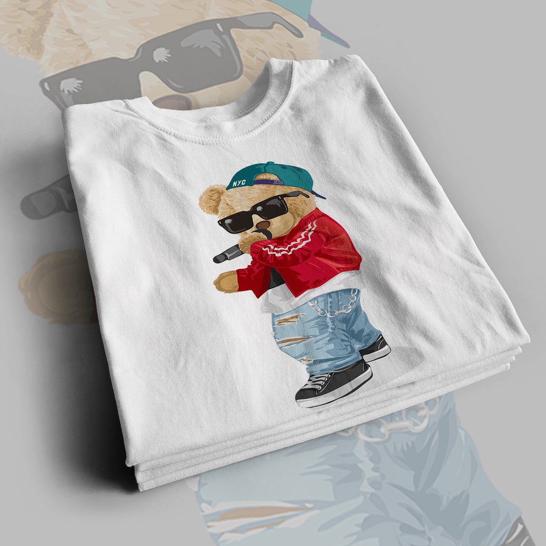 Singer Teddy Bear PNG Design Digital File - Etsy