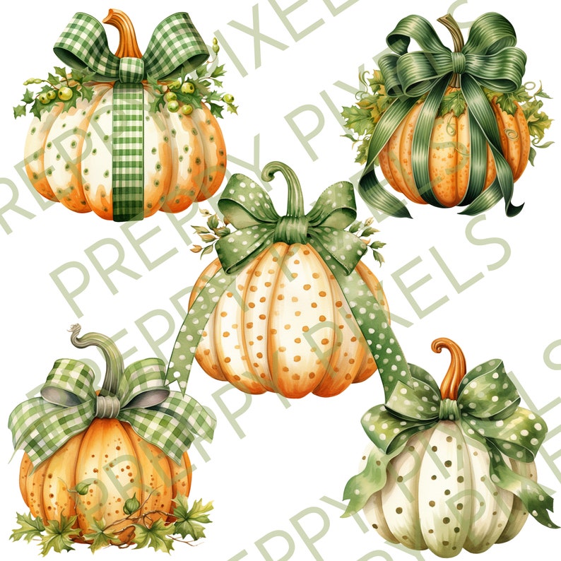 Halloween Pumpkin Clip Art Polka Dot Pumpkin Clip Art - Etsy