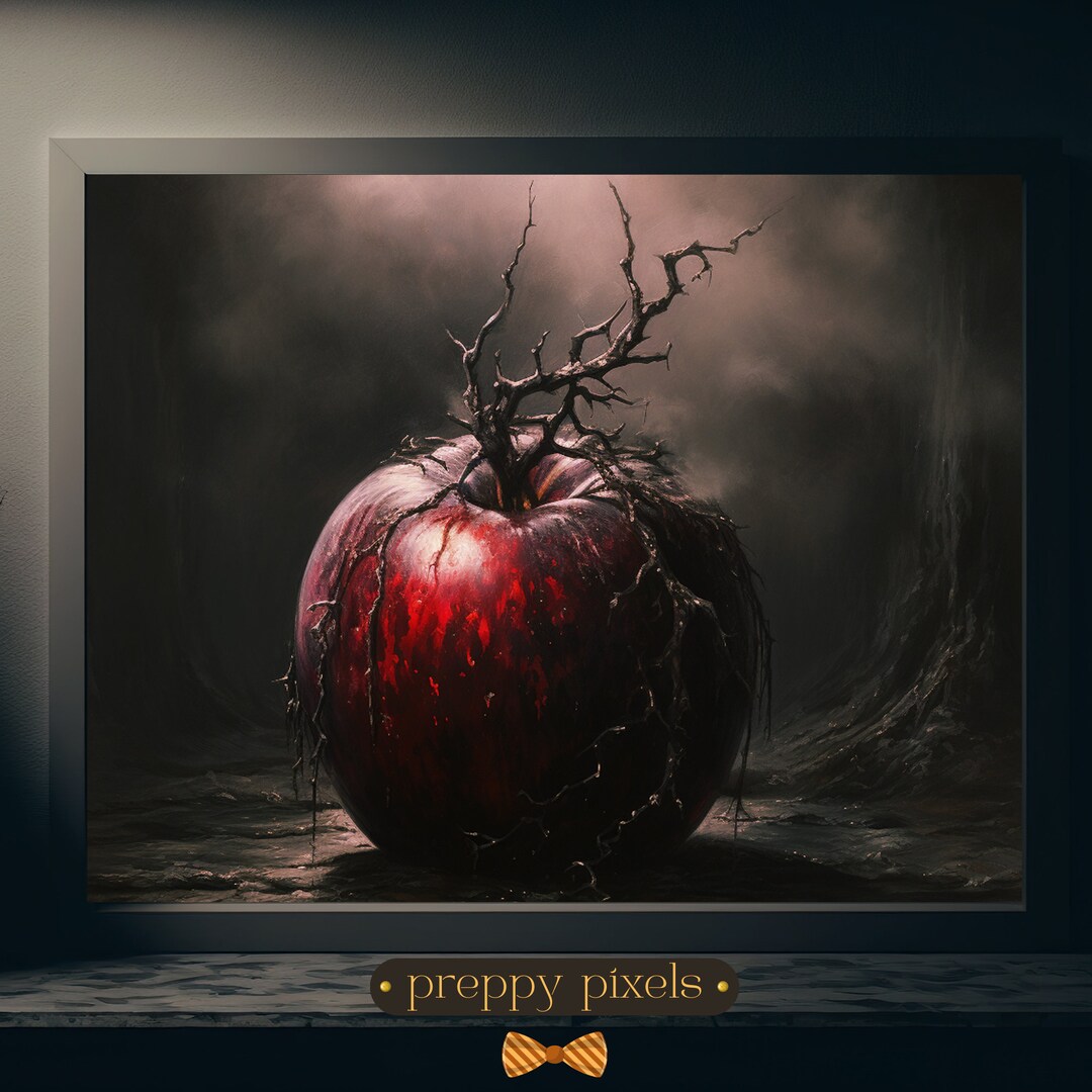 Witchy Decor Halloween Poison Apple Original Wall Art Printable ...