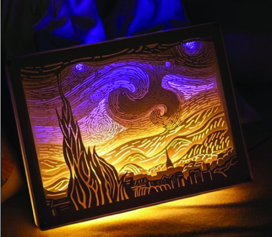 Light Box Starring Night - Etsy