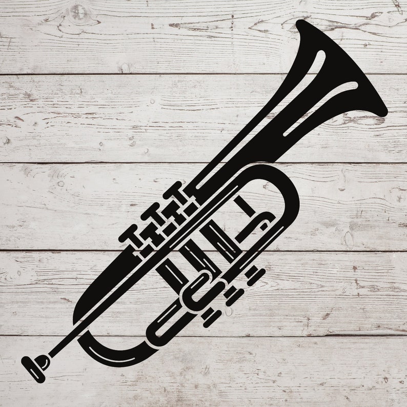 Trumpet Svg, Trumpet Pdf, Trumpet Png, Trumpet Jpg, Trumpet Cricut File ...