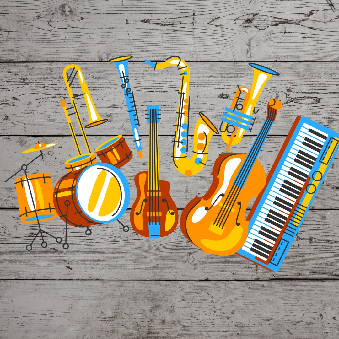 Percussion Collage Svg, Percussion Collage Pdf, Percussion Instruments ...