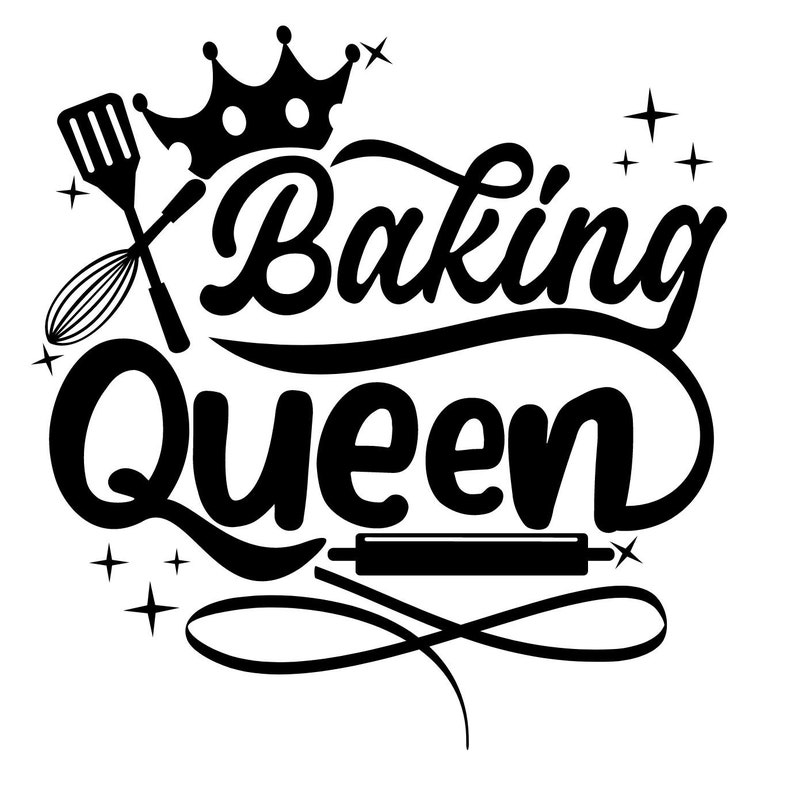 Baking Queen Svg, Baking Queen Cricut, Baking Queen Pdf Printable File, Baking Queen Design ...