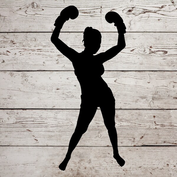 Girl Boxing Svg - Etsy