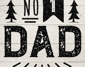 Number 1 Dad Clipart - Etsy