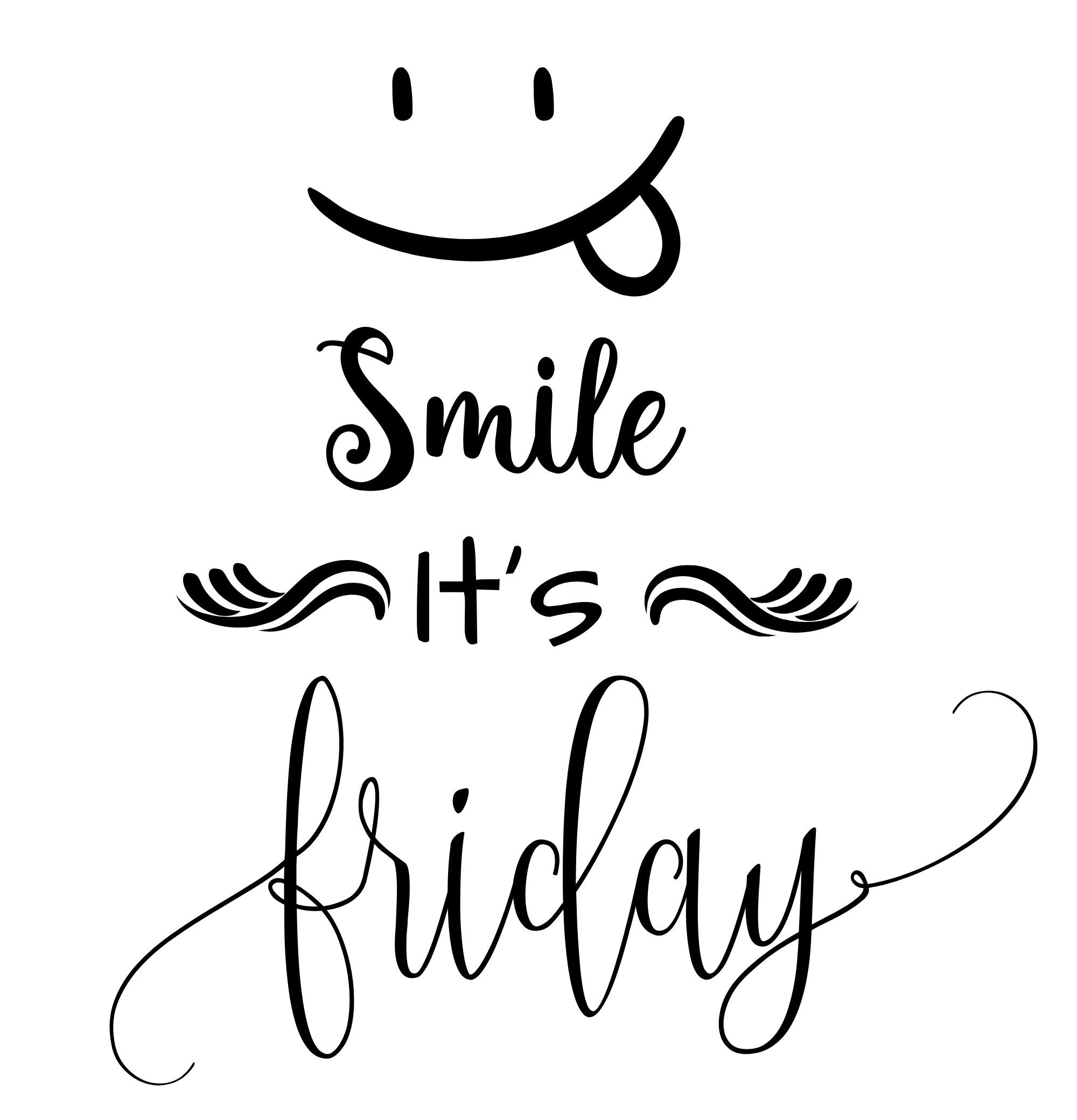 Smile Its Friday Svg, Smile Its Friday Png, Smile Its Friday Bundle ...