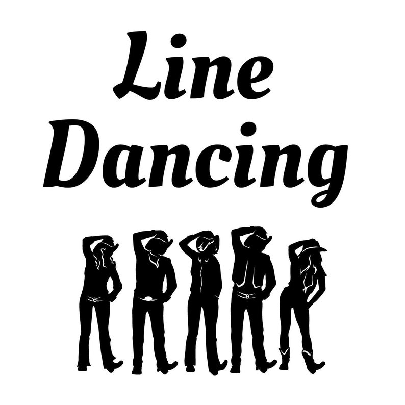 Line Dancing Black Lettering Svg, Line Dancing Black Lettering Png ...